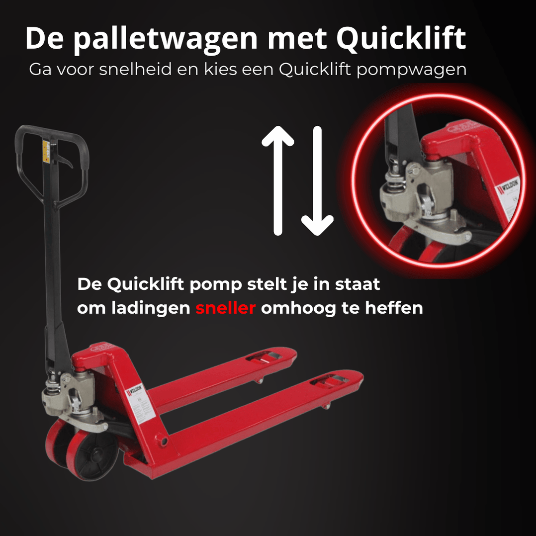 Palletwagen Quicklift | Voor Snel en Efficiënt Werken - Heftruckshop.nl